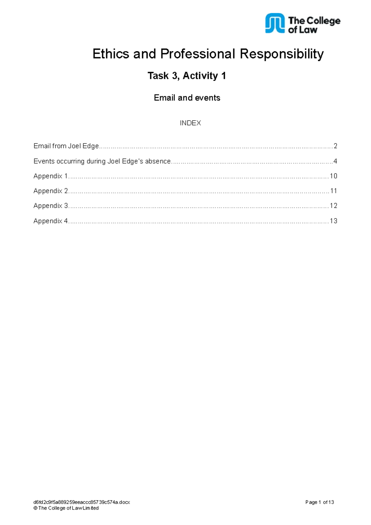 EPR T3 A1 - Ethics and Professional Responsibility Notes - Studocu