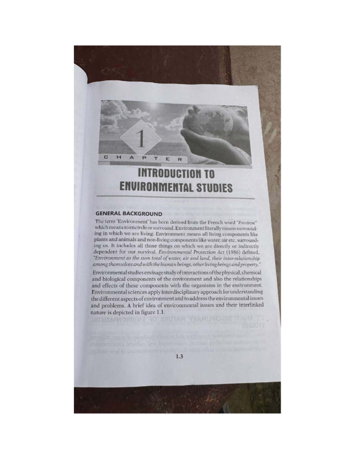 1 EVS 1: Introduction to Environmental Studies and Its Importance - Studocu