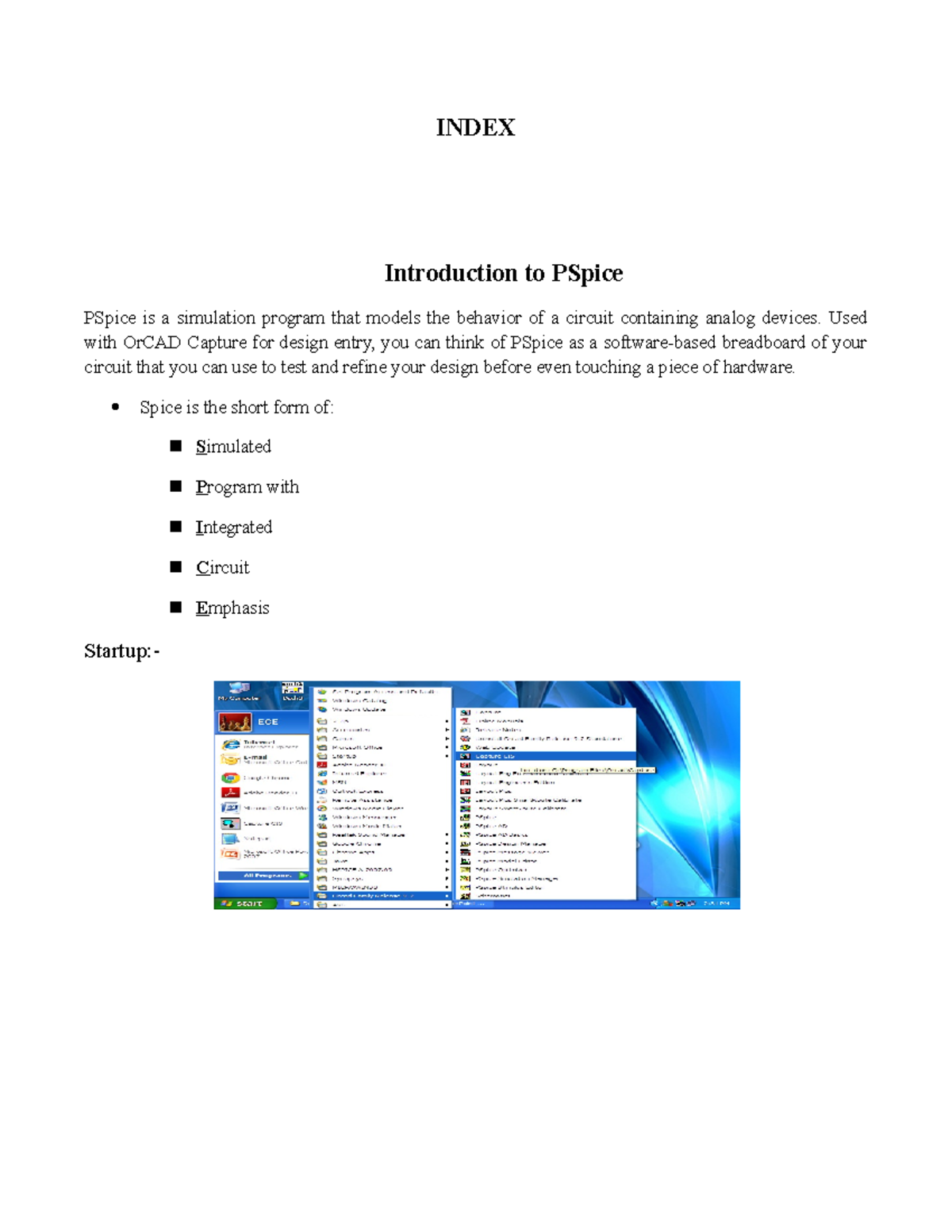 PSpice Lab Manual for Half Wave Rectifier Experiment - Studocu
