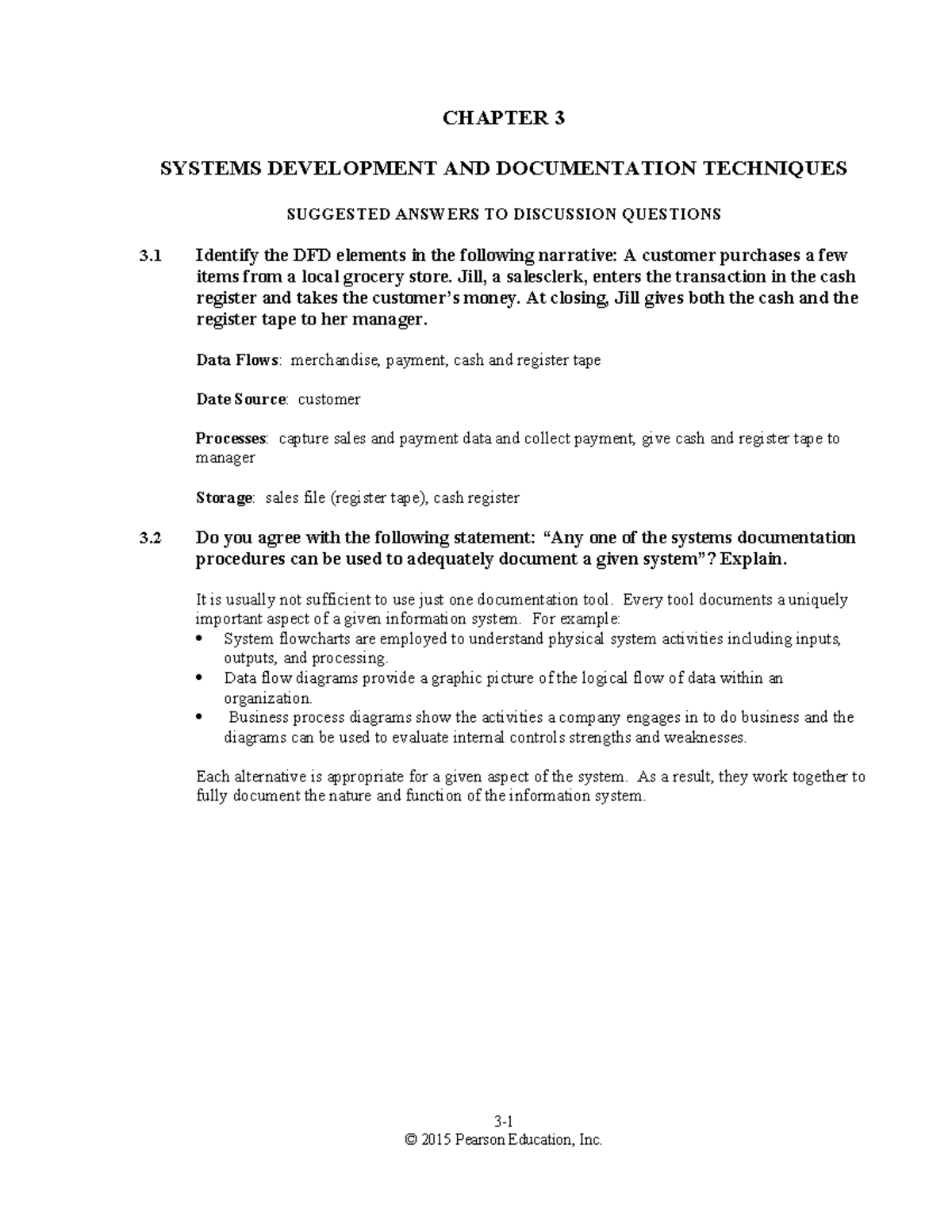 CHAPTER 3: SYSTEMS DEVELOPMENT & DOCUMENTATION TECHNIQUES - DISCUSSION Q&A - Studocu