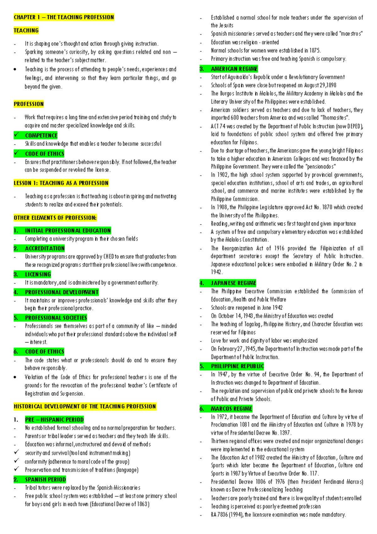 Pertinent Documents Checklist for Teacher I Applicants (0915-802) - Studocu