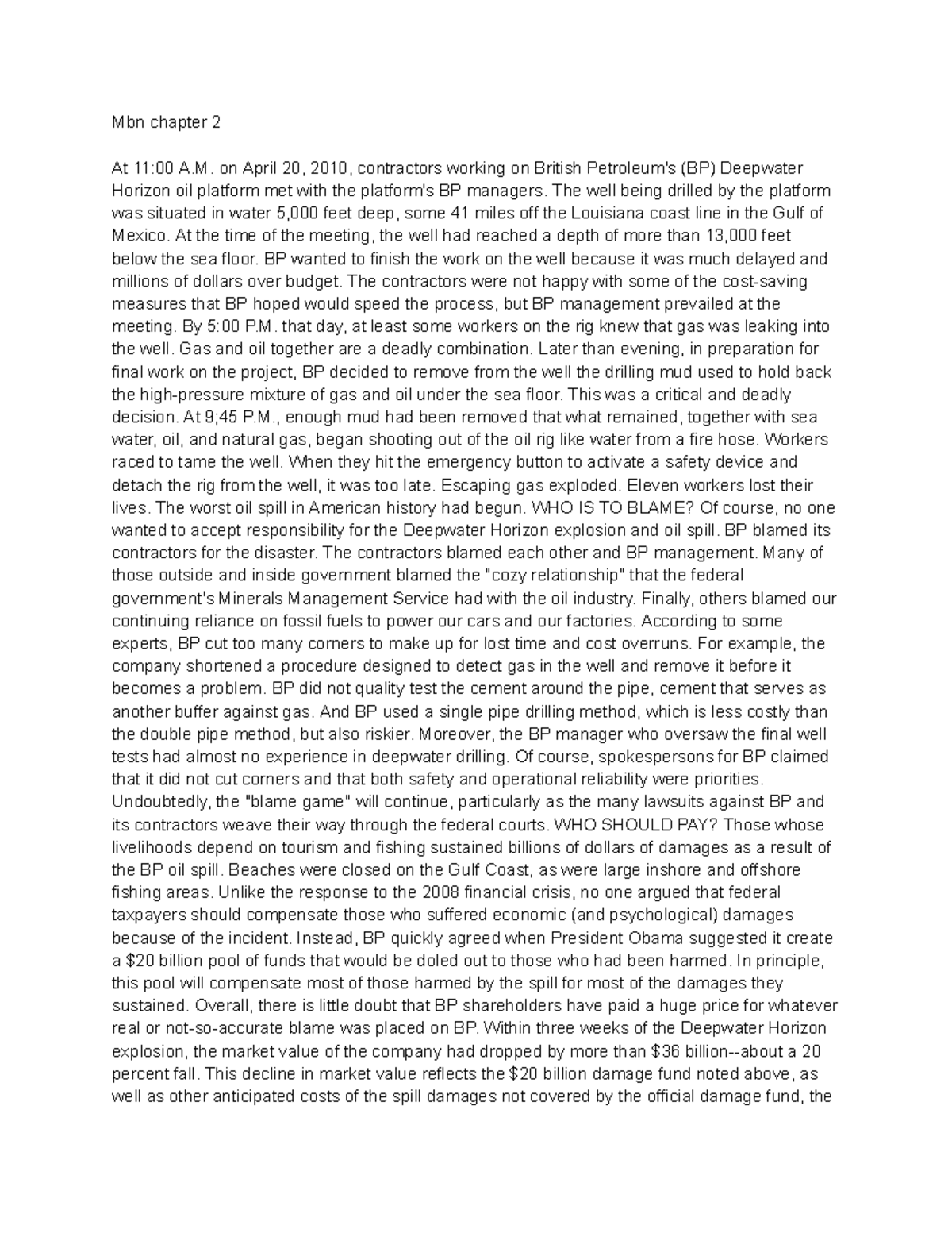 Deepwater Horizon Oil Spill Analysis: Causes, Consequences, & Recovery ...