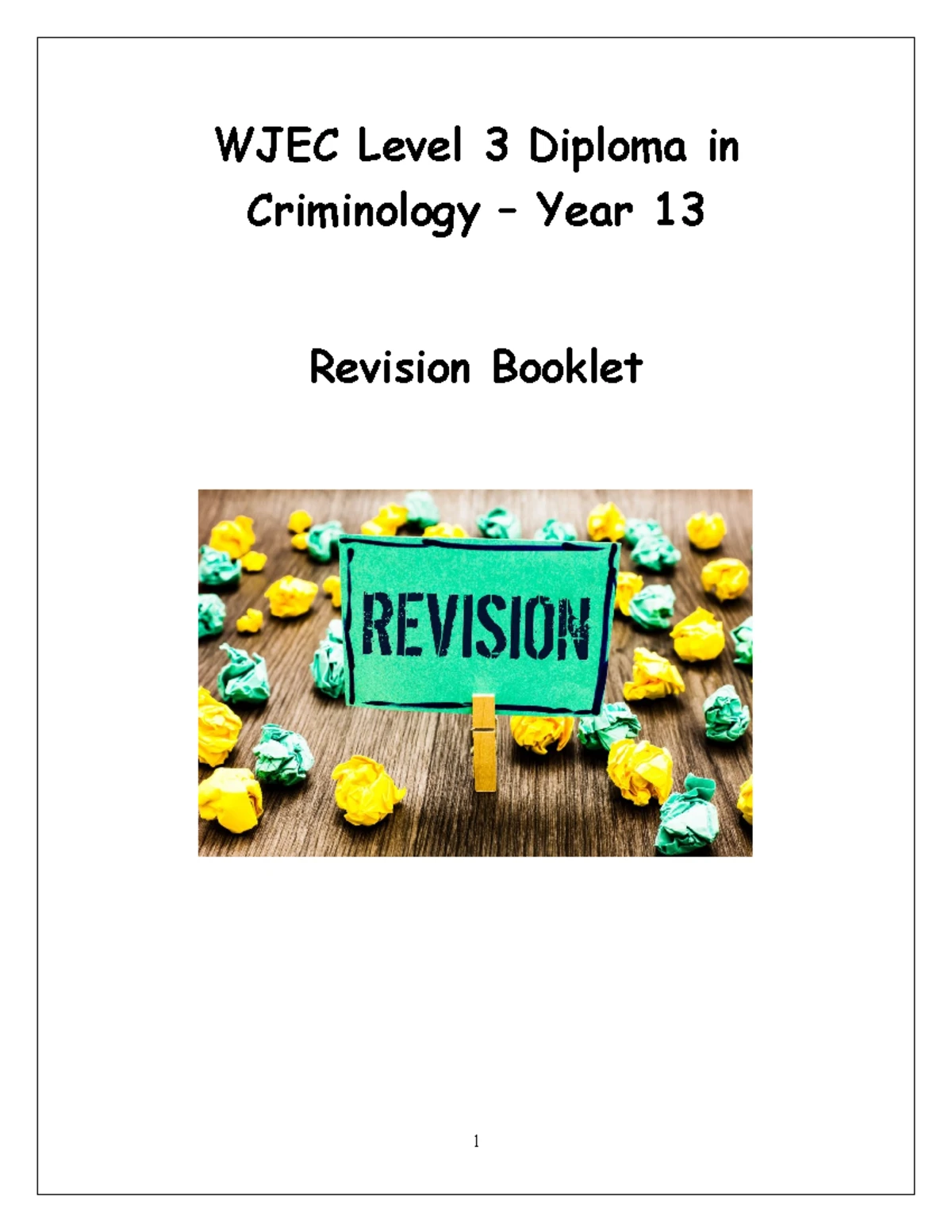 Criminology Unit 3 AC1.2: Forensic Techniques and Crime Investigation ...