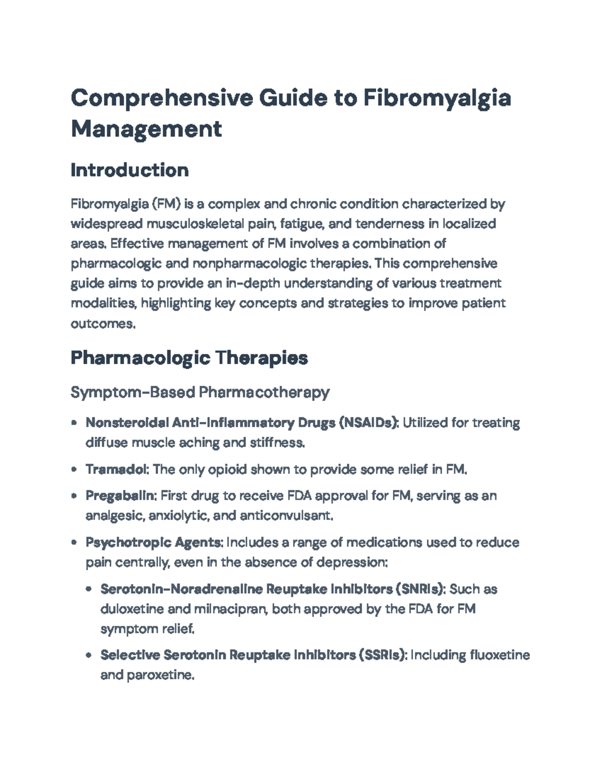 Comprehensive Guide to Fibromyalgia Management Strategies ...