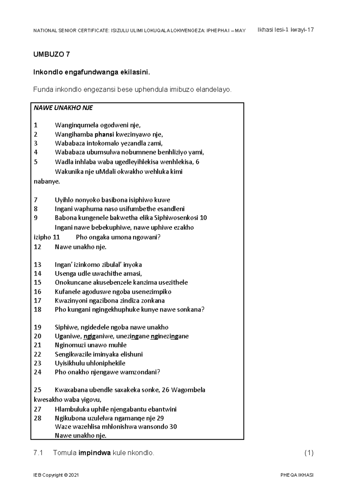 PDF document-B499D6690676-1 - UMBUZO 7 Inkondlo engafundwanga ekilasini ...