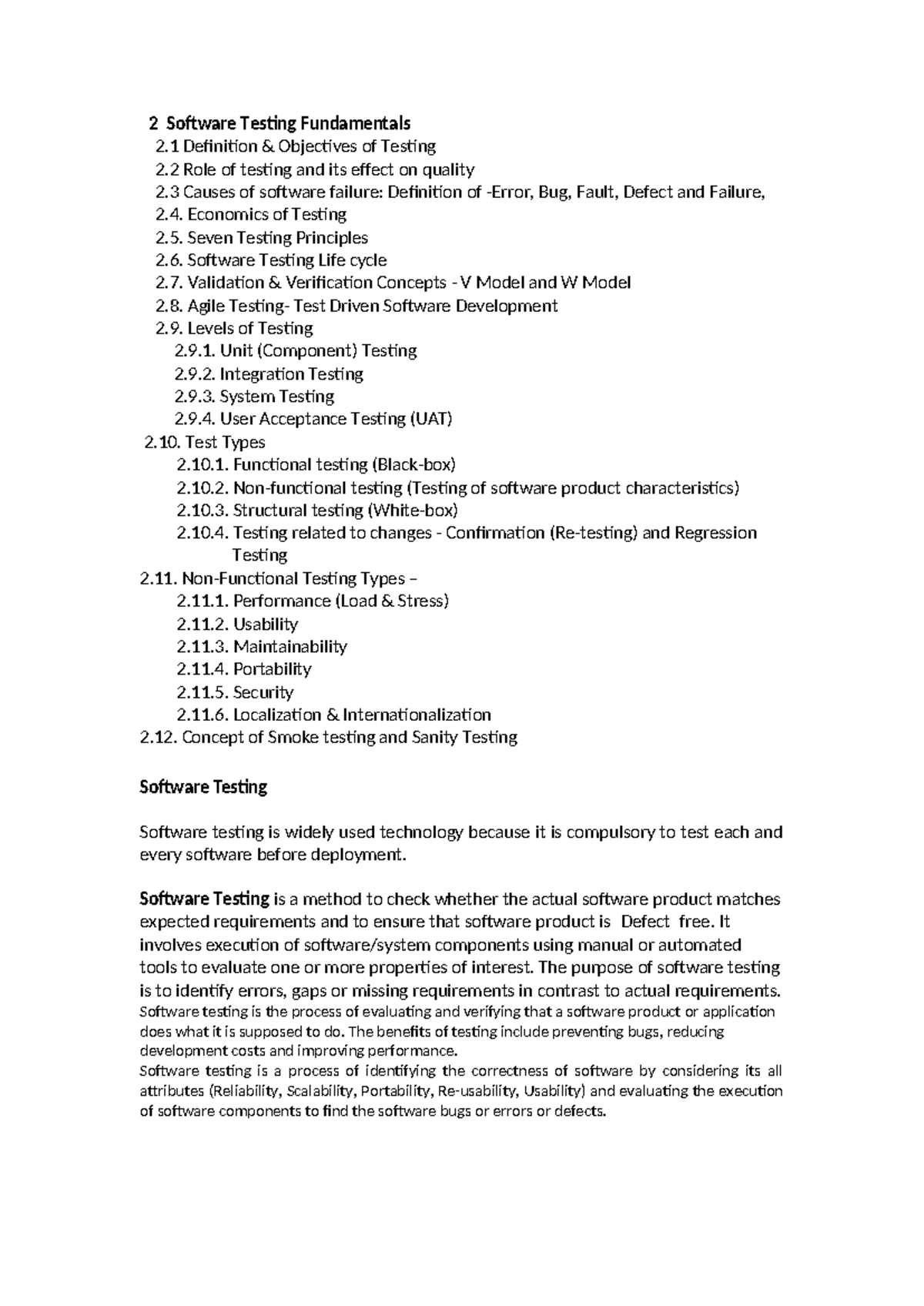 Software Testing - Fundamentals and Key Concepts (Course Code: ST-1 ...