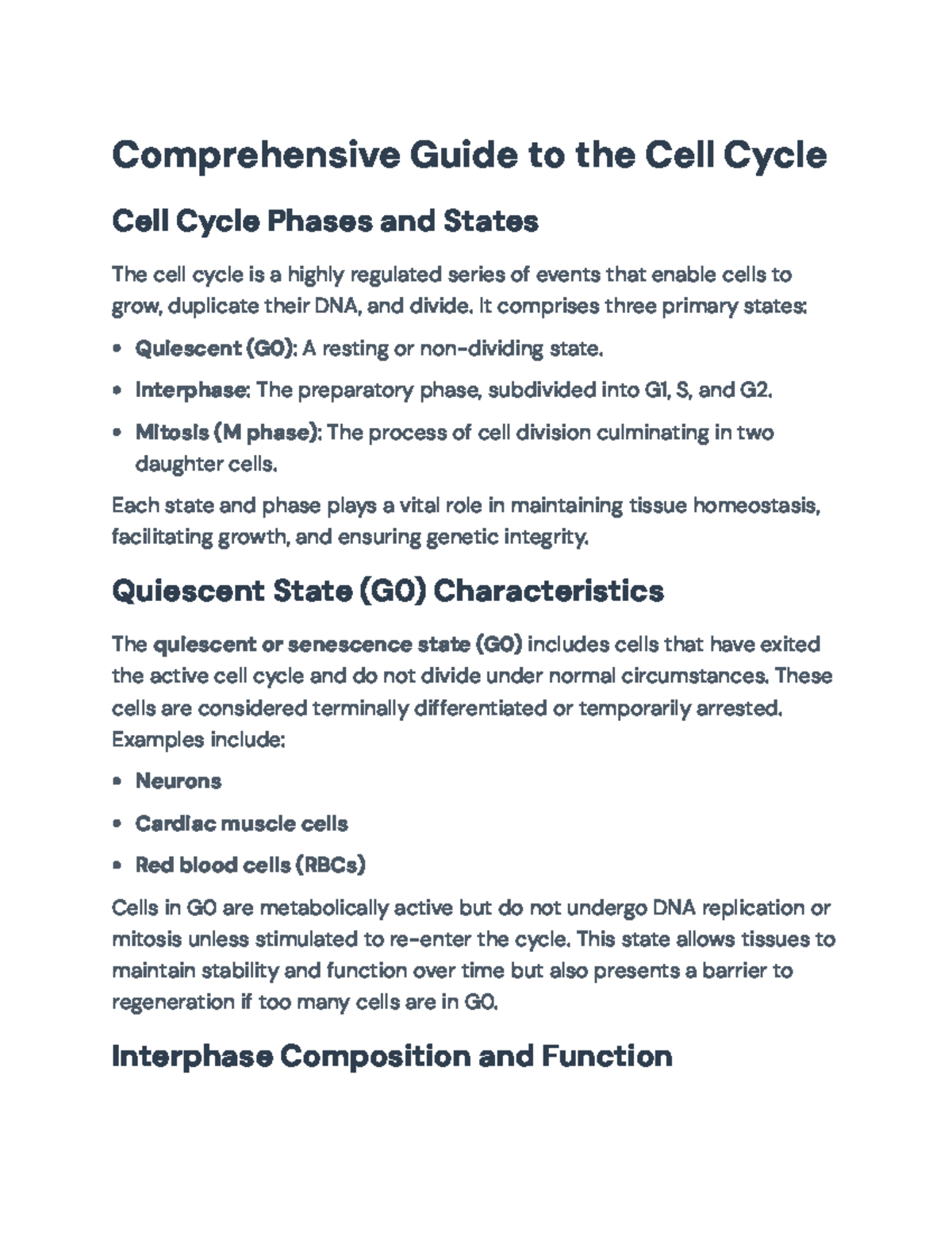 Comprehensive Guide to the Cell Cycle: Phases, Checkpoints & Regulation ...