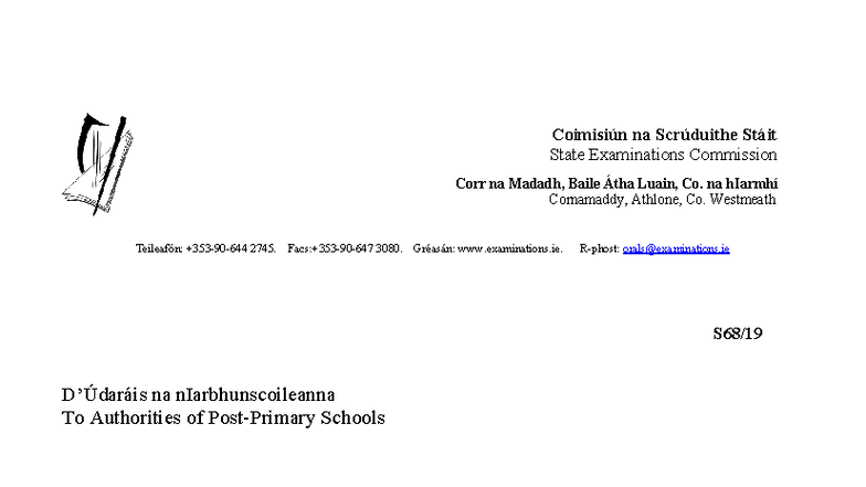 Leaving Certificate 2021: Irish Oral Exam Picture Sequences - Studocu