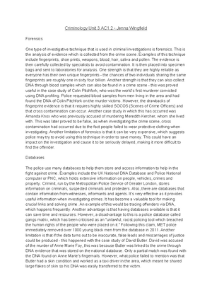 Wjec Unit 1 Criminology AC1.3 Consequences of unreported crime ...