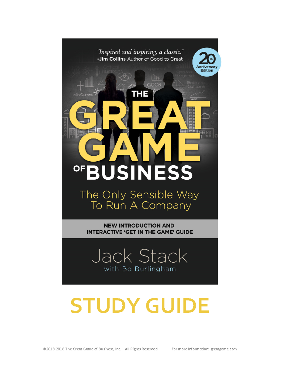The Great Game of Business - Comprehensive Study Guide - Studocu