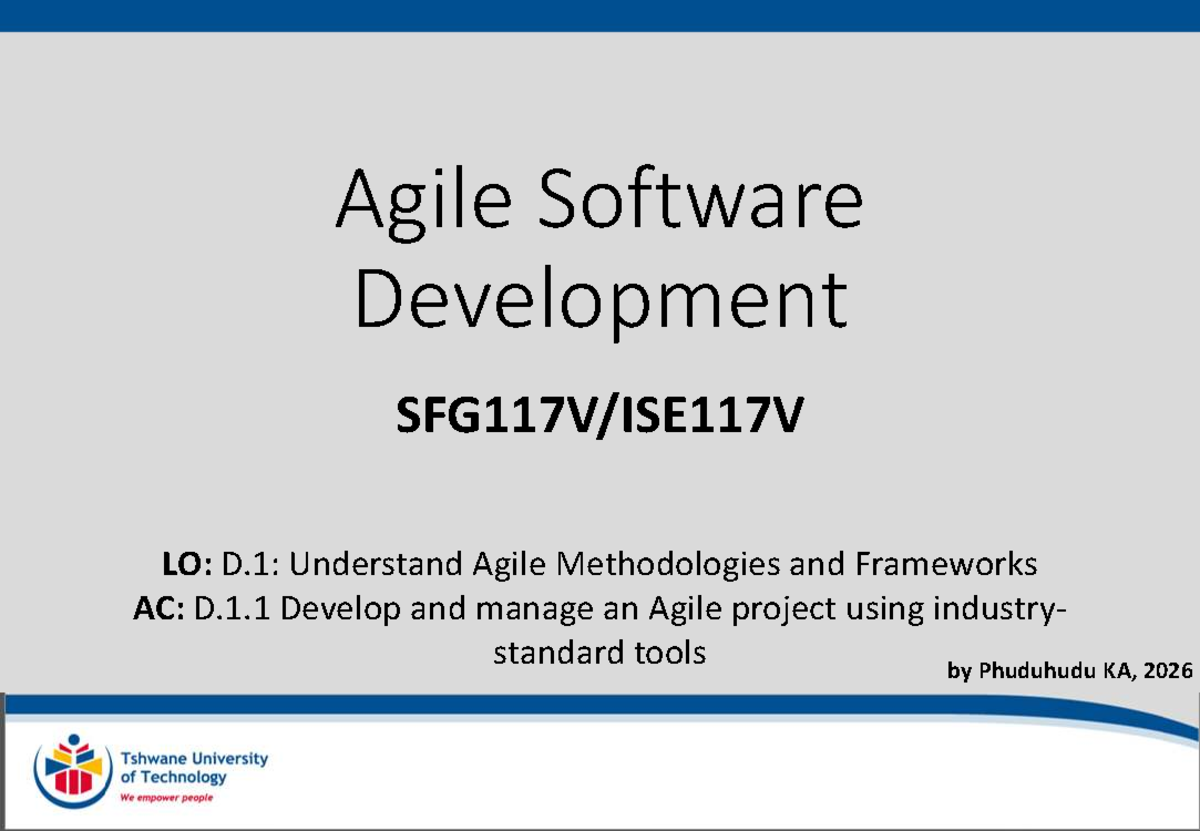 Agile Software Development Overview: Methodologies & Frameworks (CS ...