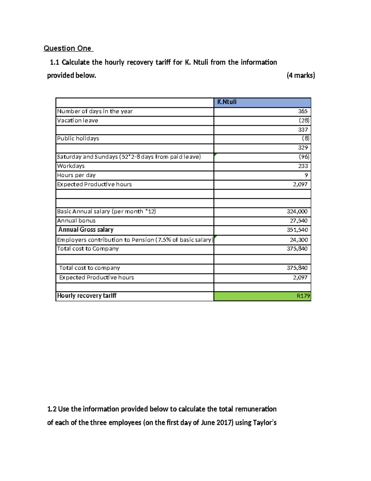 Management Accounting Homework Assignment - Memo - Final - MEMO ...
