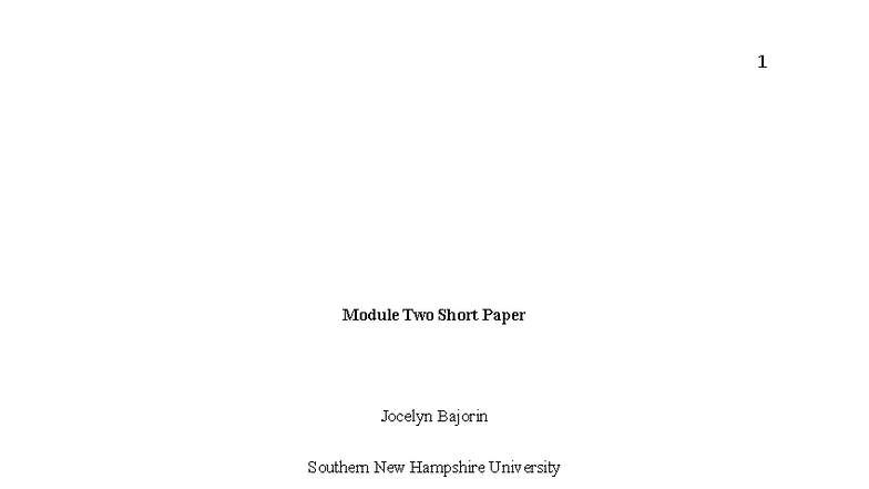 PSY 550 Module Two Short Paper: Understanding Test Validity ...