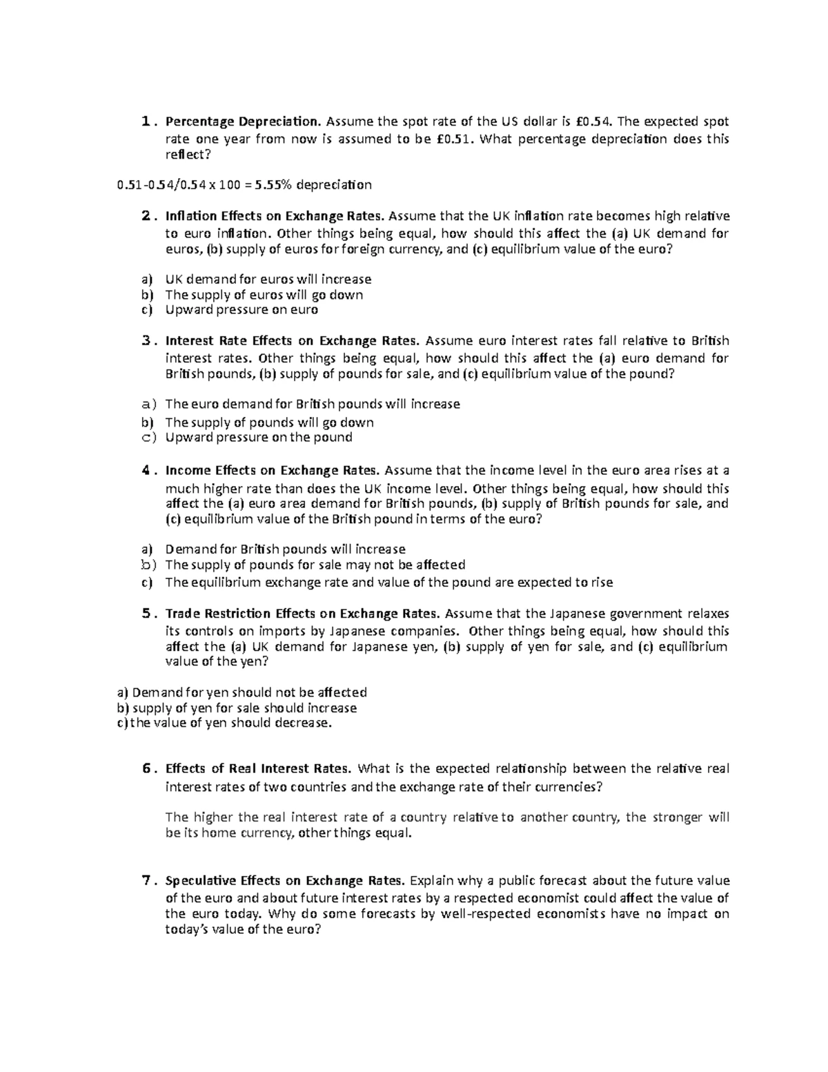 International Finance Exam Paper 2 Question and Answers - SESSION: 2016 ...