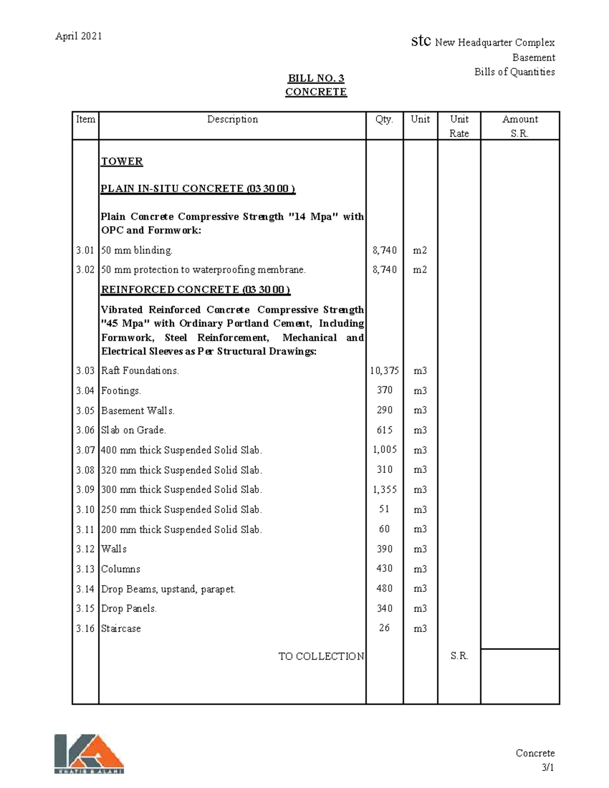 Bill of Quantity (BOQ) - Teori dasar dan contoh perhitungan BOQ - BILL OF QUANTITY (BOQ) 4 ...