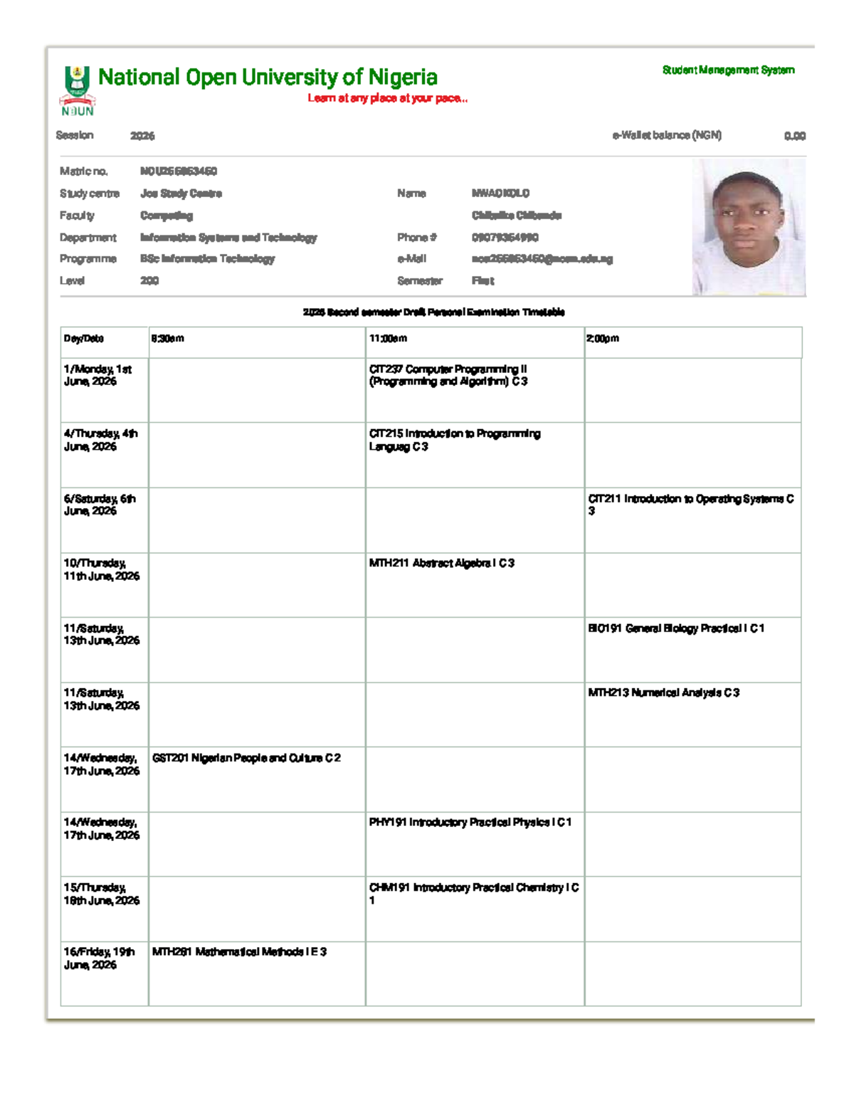 NOUN-CIT215 - Lecture Notes on Introduction to Programming - Studocu