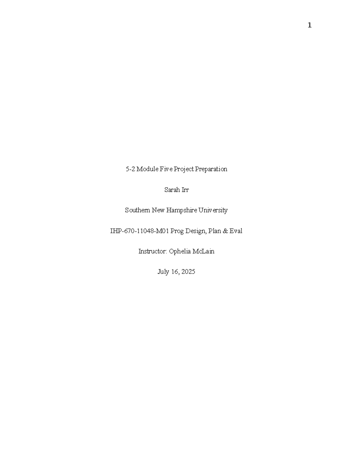 Module 5 Project Preparation: Budgeting for Program Success - Studocu