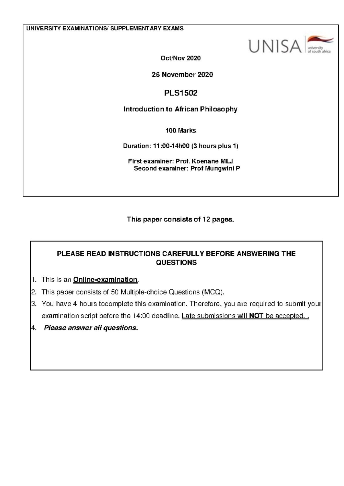 Draft Order Example - High Court of South Africa Case Document - Studocu