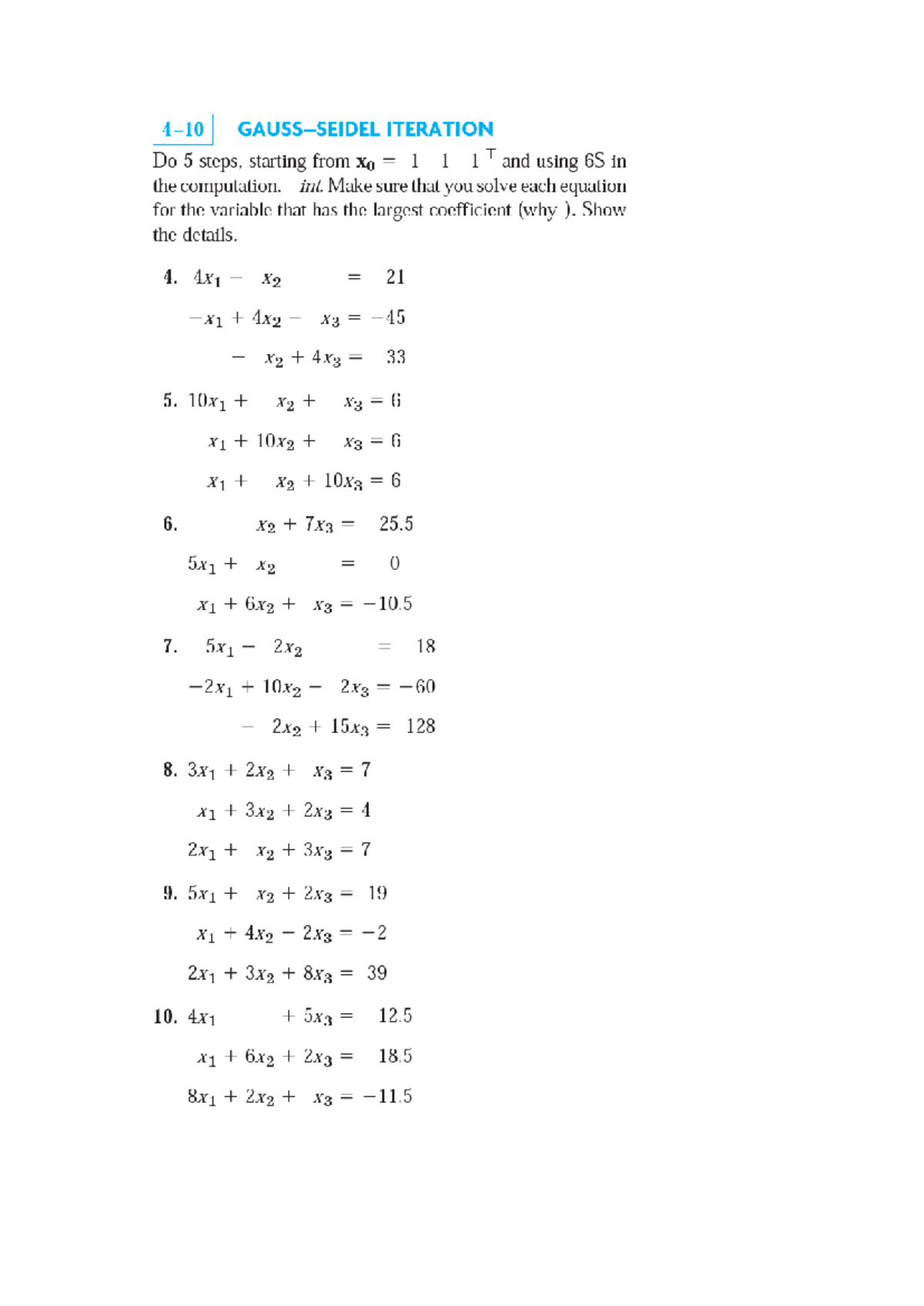 Tutorial 5: Iteration Steps Using 6S Method for Equations - Studocu