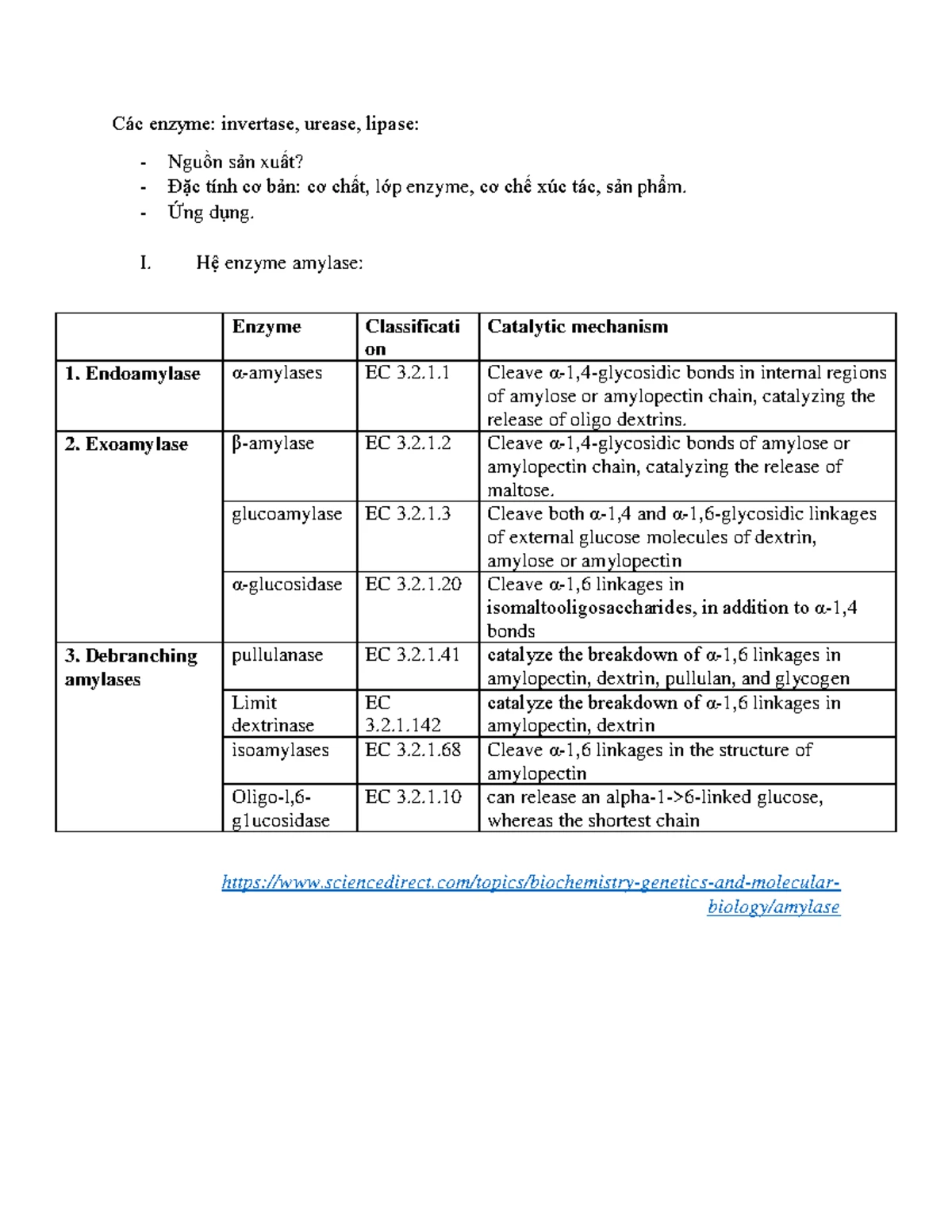 Phân Tích Đặc Hiệu Enzyme: Tính Chất và Ứng Dụng (Môn Sinh Học) - Studocu