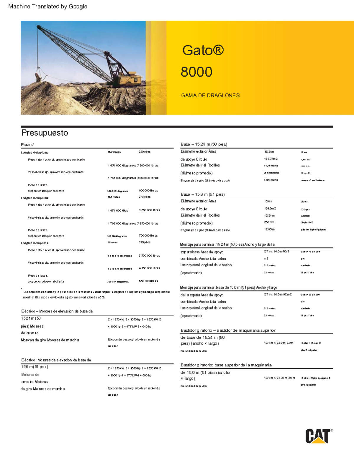 Ficha Técnica Dragalina: Datos y Especificaciones (Cód. 8000) - Studocu