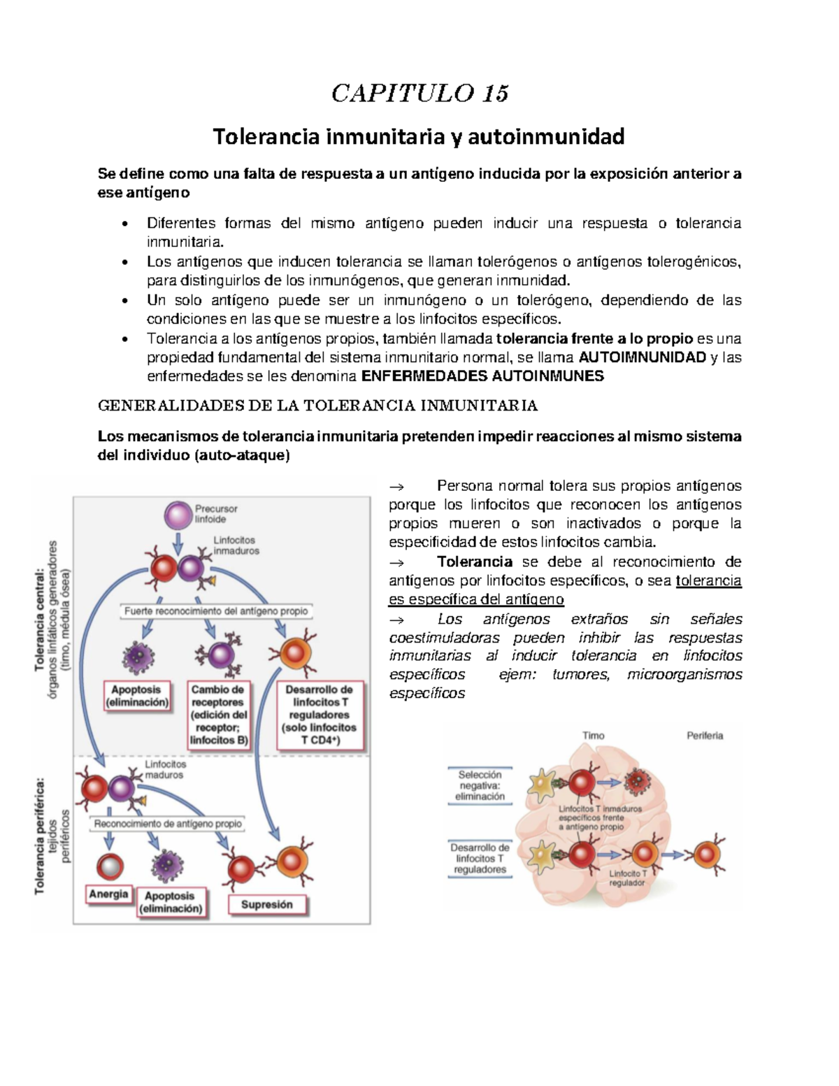 Capitulo 15 - Resumen IMUNOLOGIA CELULAR E MOLECULAR - Warning: TT: undefined function: 32 ...