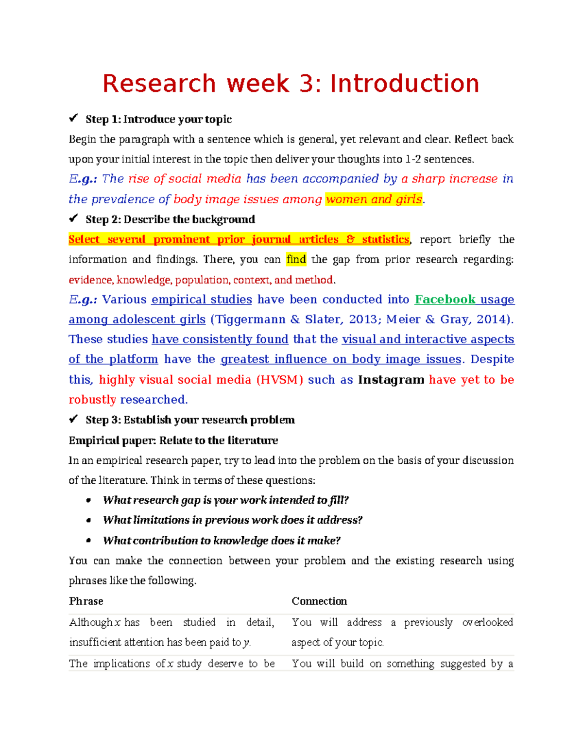 Research Week 3: How to Write an Introduction for Empirical Papers ...