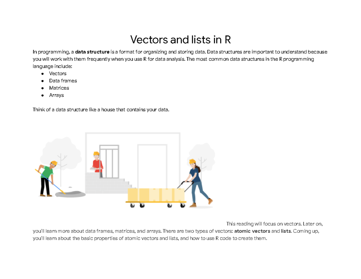 Vectors and lists in R - Data structures are important to understand ...