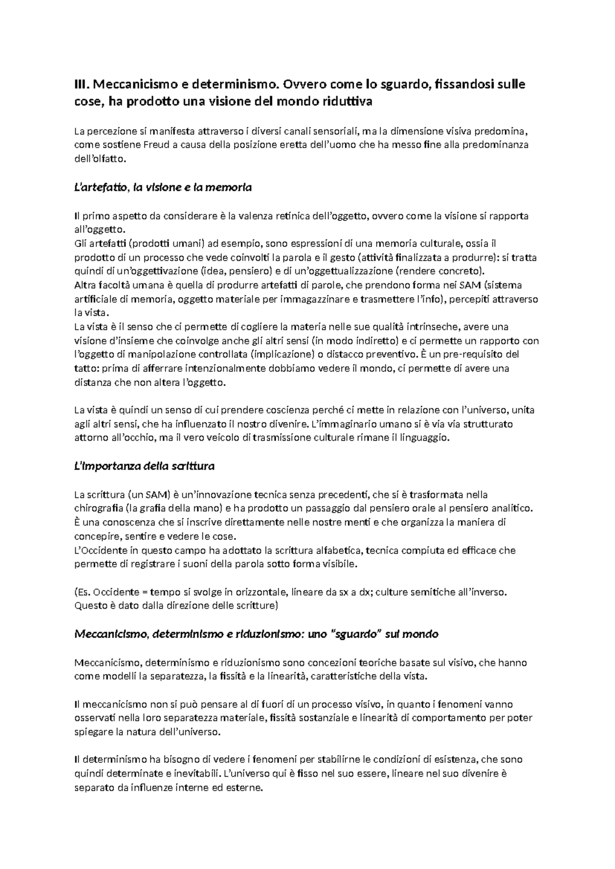 Meccanicismo e Determinismo: Una Riflessione Critica Sull'Artefatto ...
