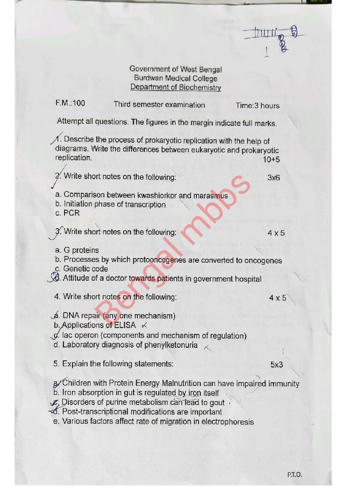 BMC 3rd Sem Biochemistry & Anatomy Exam Papers - Comprehensive Guide ...