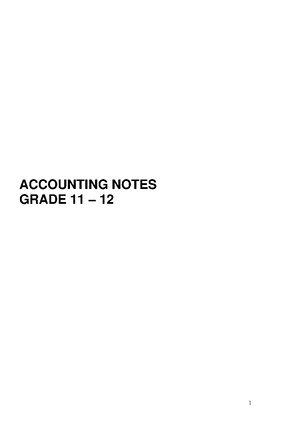 Grade 12 Accounting Notes - Governance - COMPANY CONCEPTS Key Terms and ...