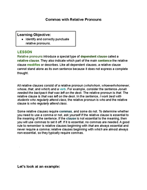 Identifying Types of Definitions - Identifying Types of Definitions Learning Objectives ...