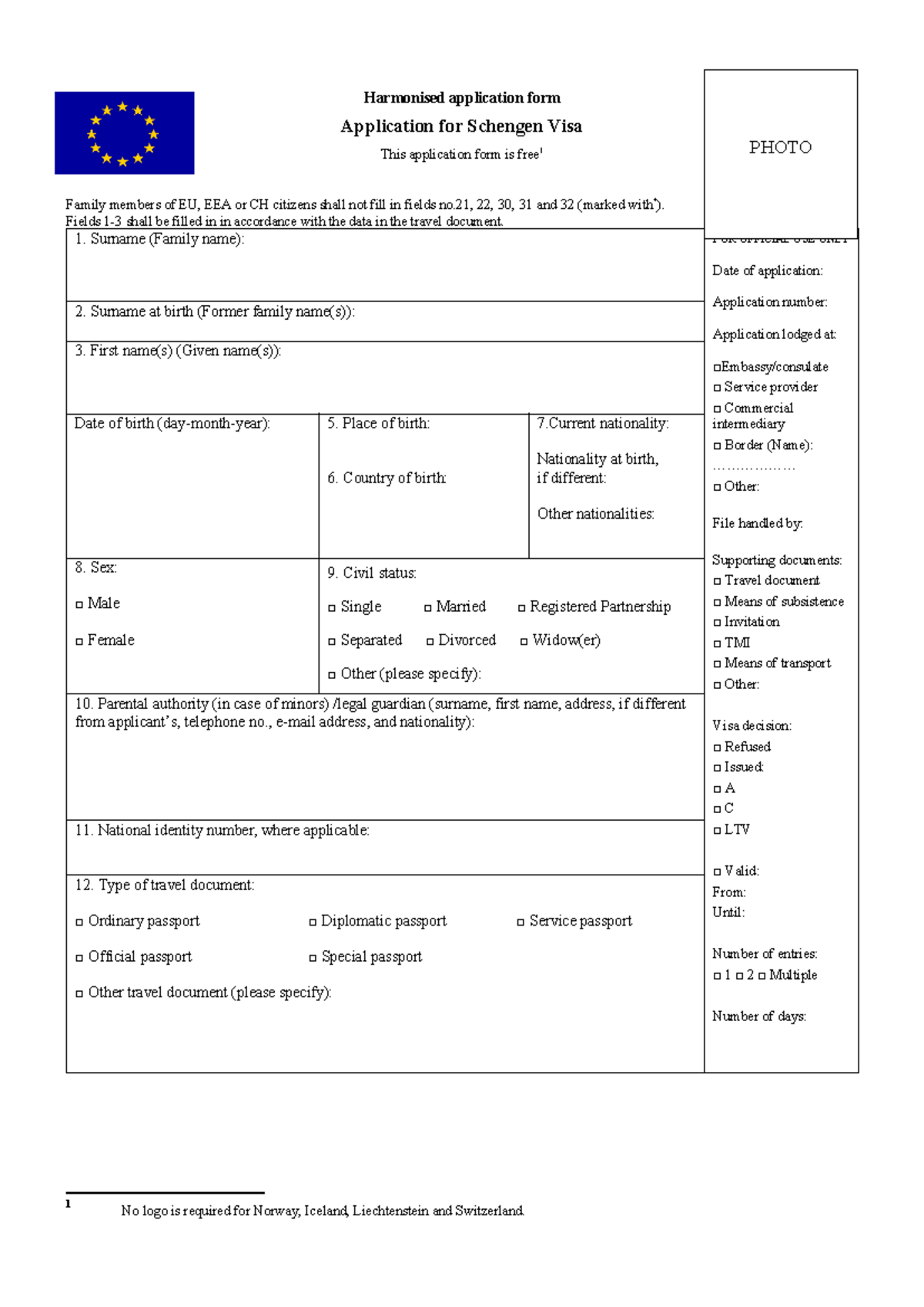 Schengen Visa Application Form - Important Guidelines and Steps - Studocu