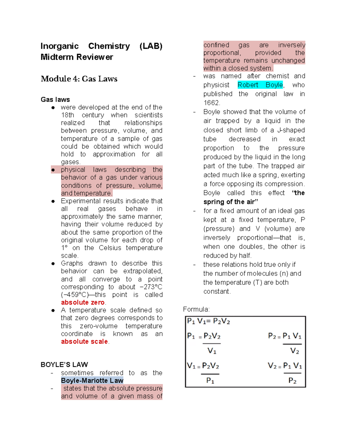 Inorganic-Chemistry-LAB-Midterm-Reviewer-Google-Docs - Inorganic ...