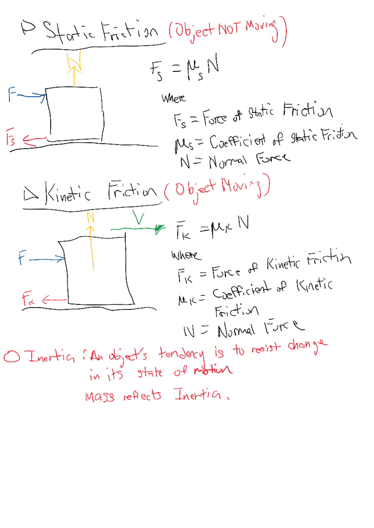 Dynamics - Lecture Notes on Friction and Inertia Concepts - Studocu