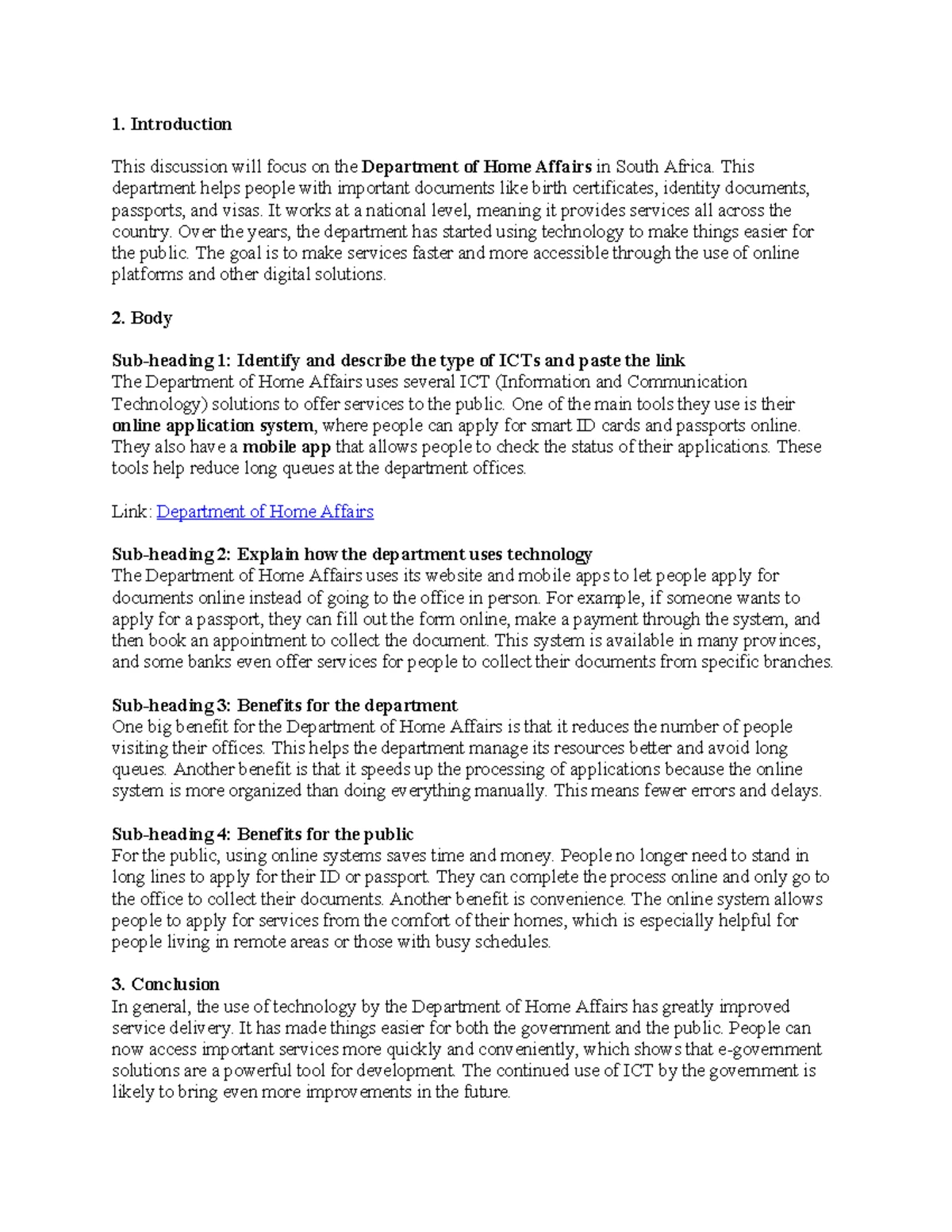 EUP1501 Assignment 4: ICT in South African Social Security Agency - Studocu