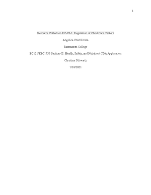 Resource Collection Nine Learning Experiences - Resource Collection RC ...