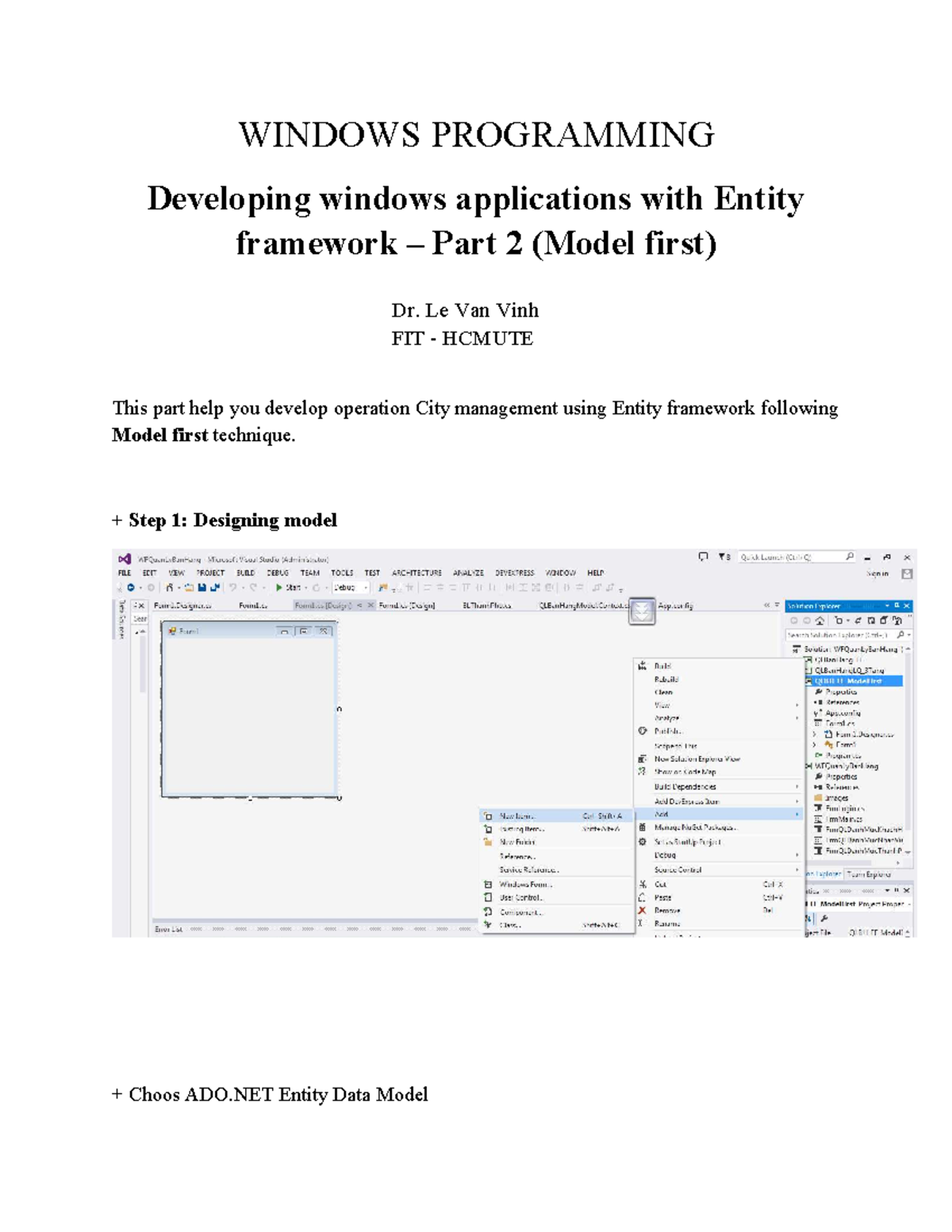 EF thuchanh - Model First - VS2017 - WINDOWS PROGRAMMING Developing ...