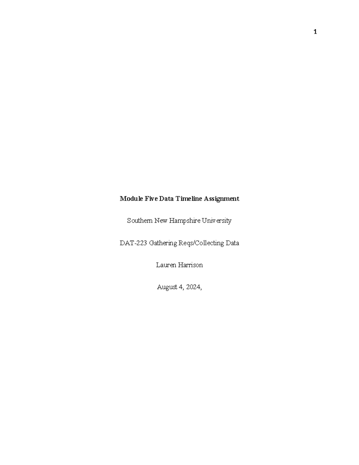 DAT 223 Module 5 Data Timeline Analysis and Insights - Studocu