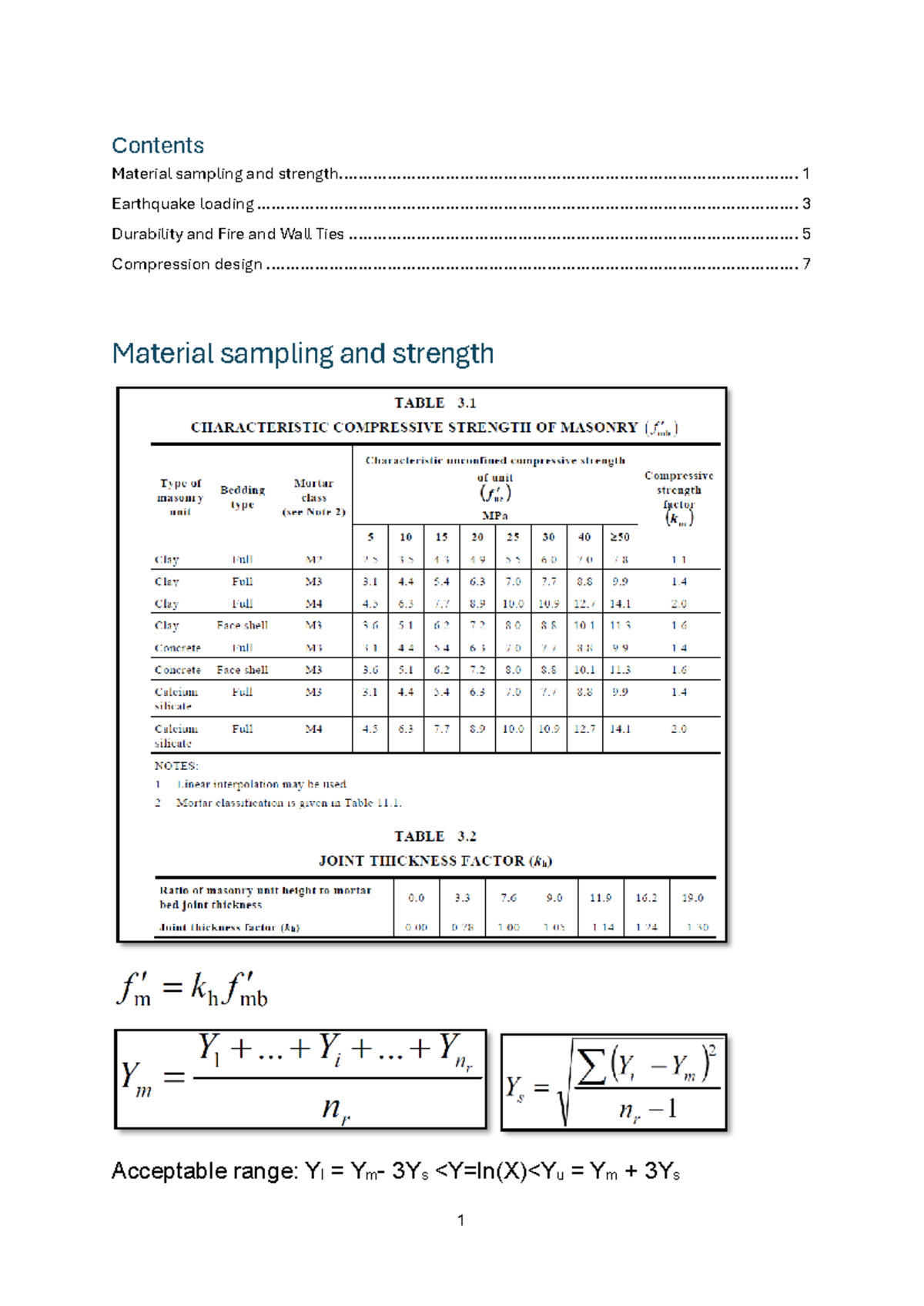 Steel Design Formula Sheets - Summary and Key Concepts - Studocu