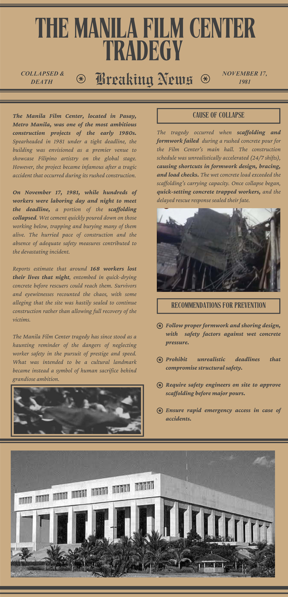 The Manila Film Center Tragedy: A Cautionary Tale of Safety Neglect ...