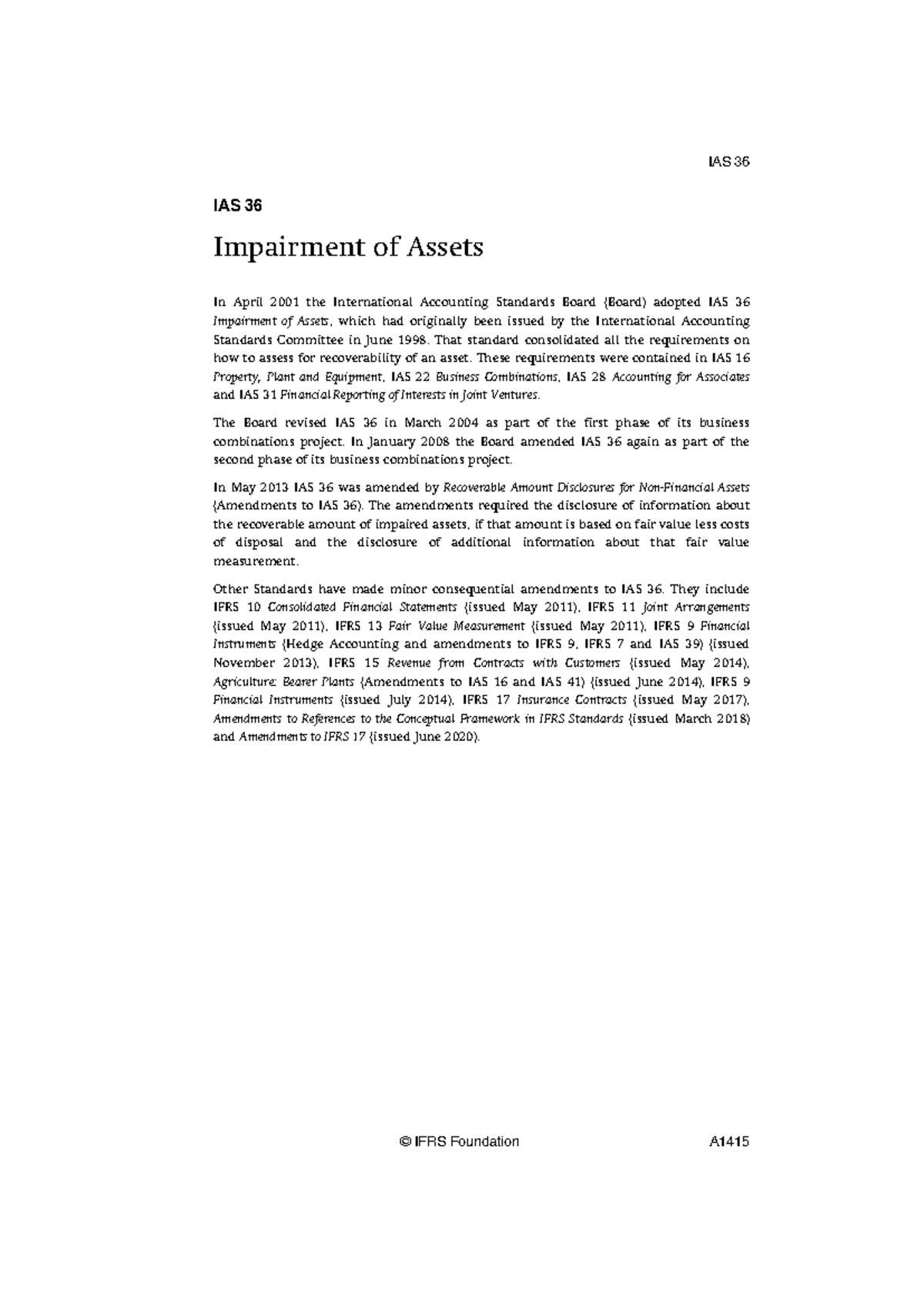 IAS 36 - Impairment of Assets: Comprehensive Overview and Guidelines ...