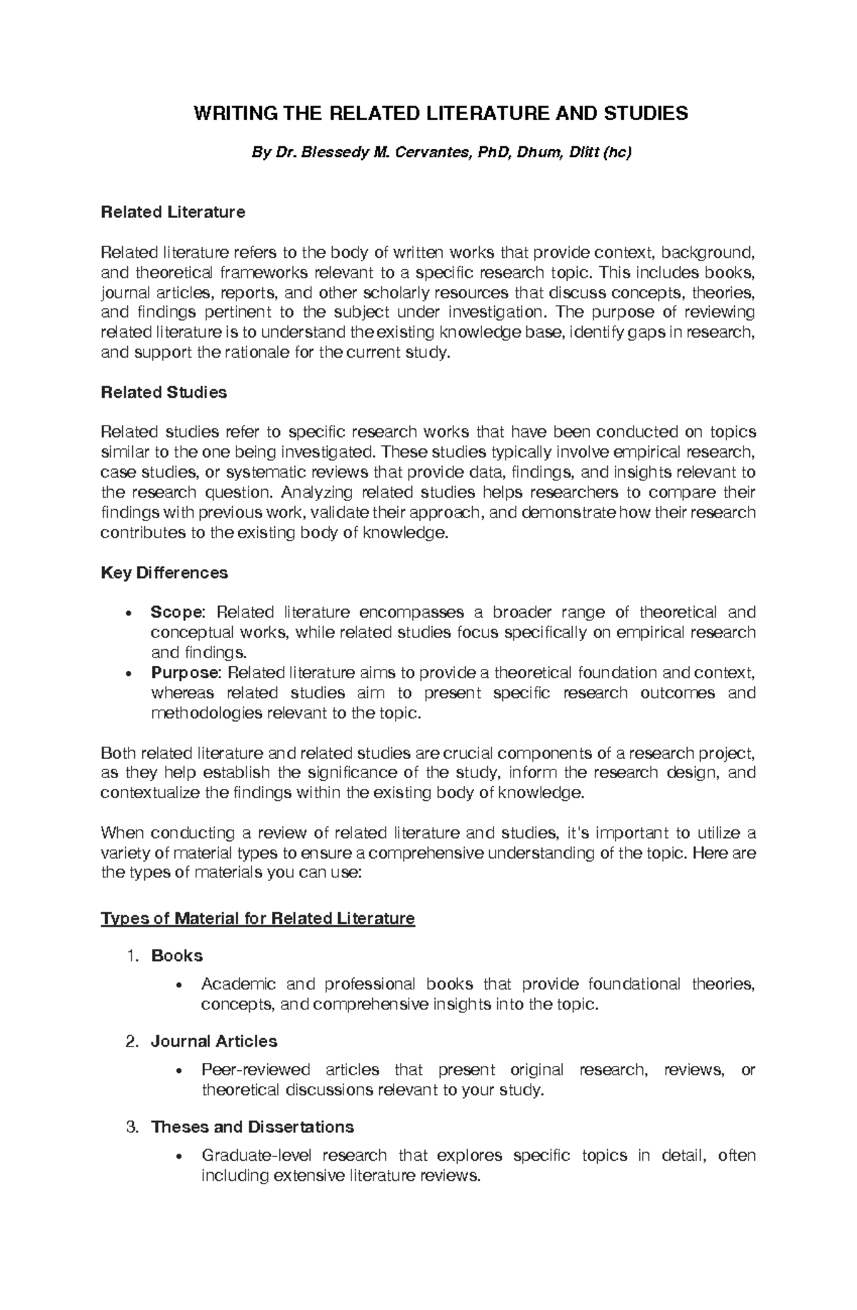 RRL & RRS Format Guide for Research Papers (Course Code: 10) - Studocu