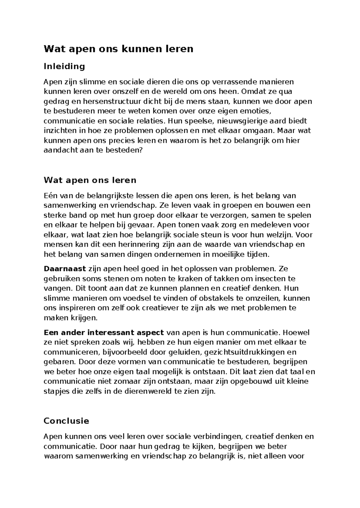 Levensbeschouwing: Wat Apen ons Kunnen Leren over Sociale Relaties ...