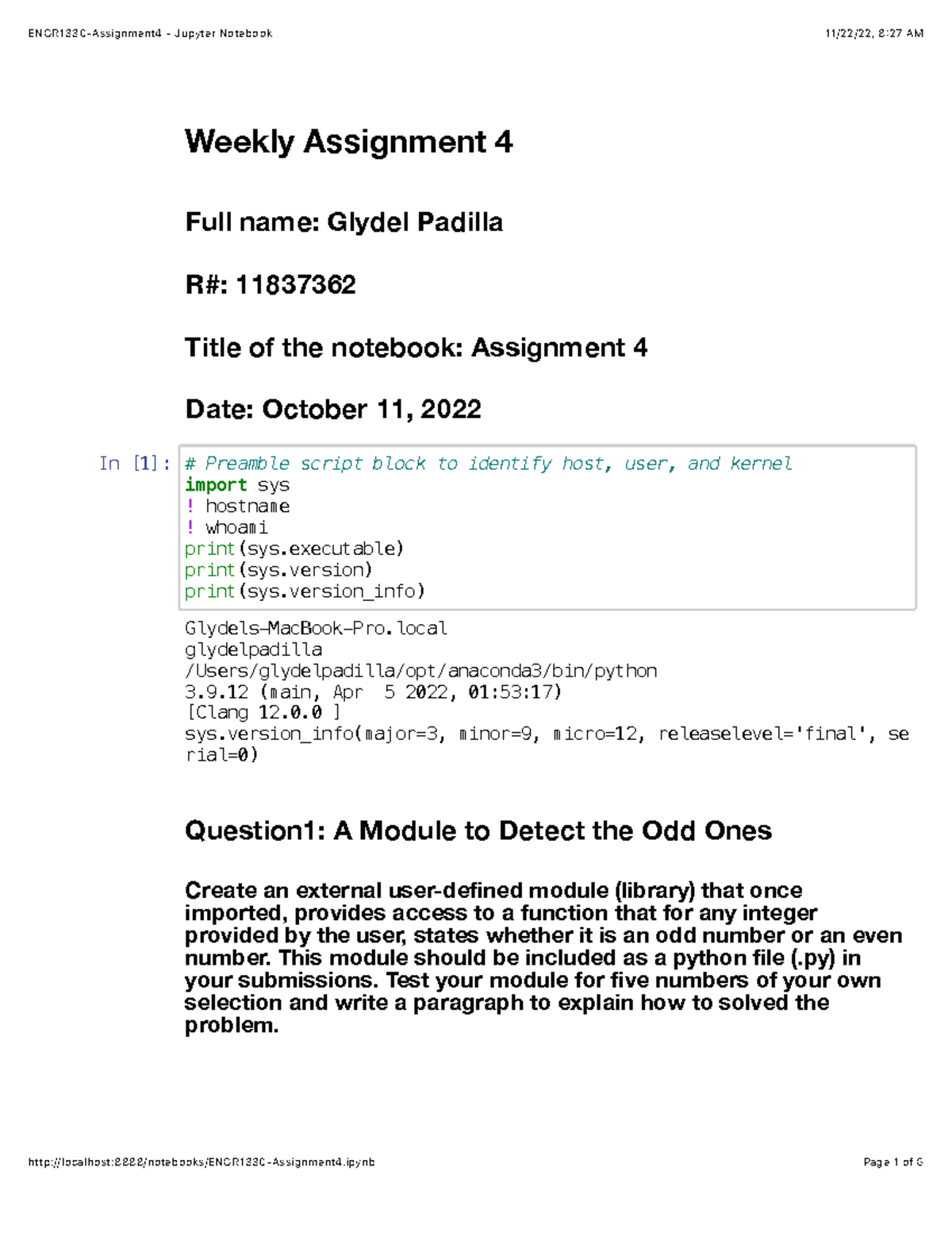 ENGR1330-Assignment 4 - Jupyter Notebook - Weekly Assignment 4 Full ...
