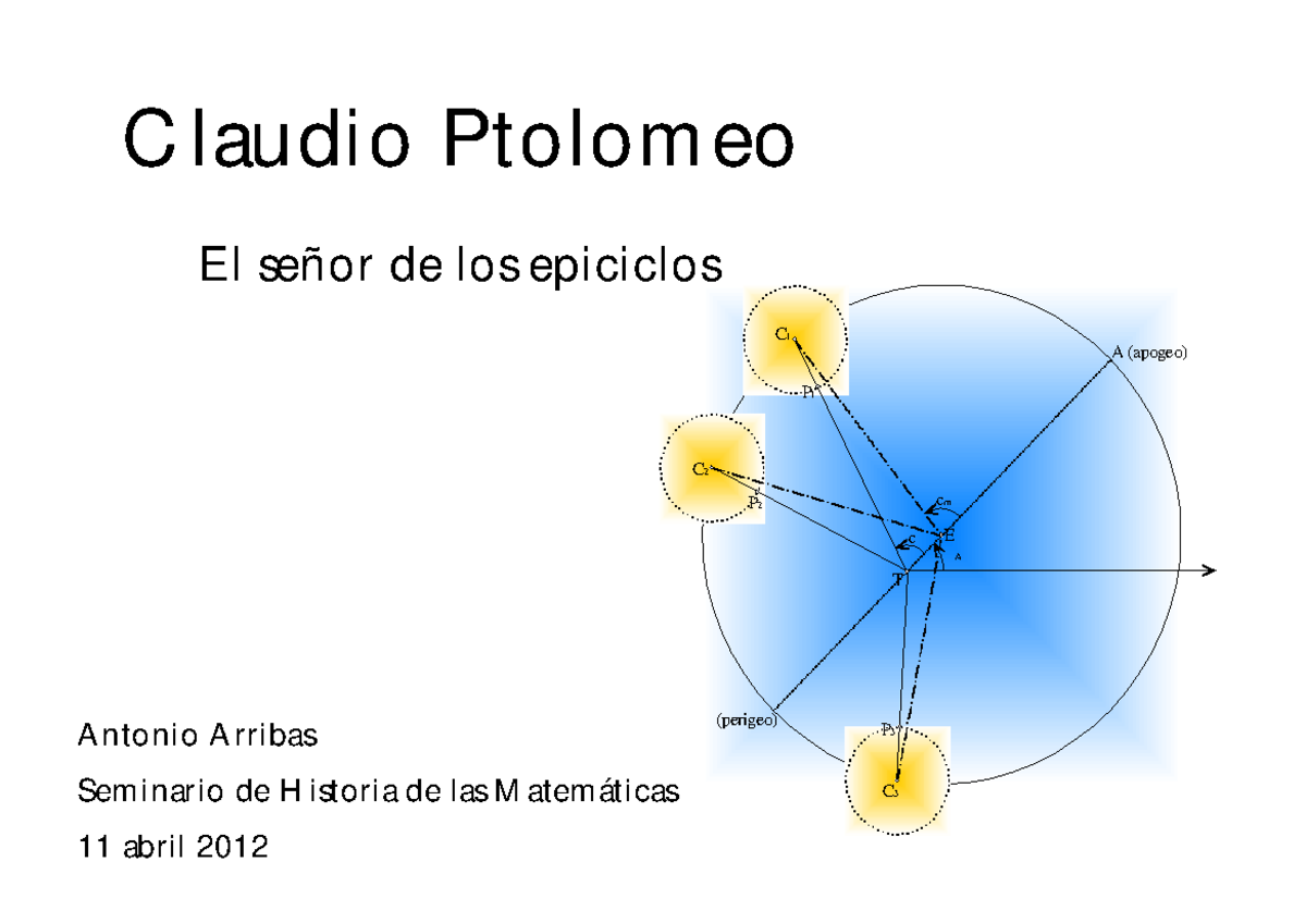 Apuntes sobre Claudio Ptolomeo y el Almagesto - Seminario Historia de ...