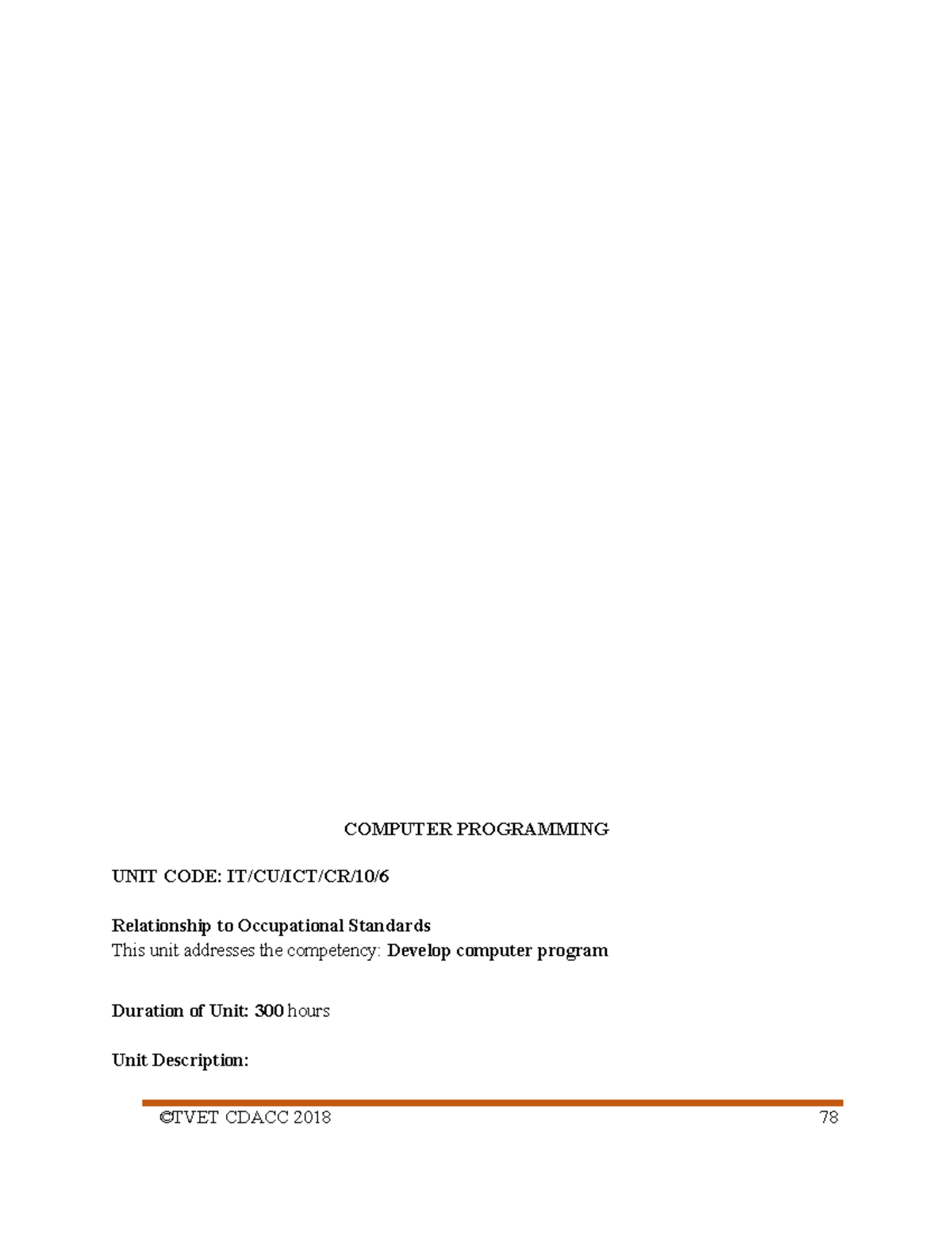 DCP Level 6 - Developing Computer Programs: Course Overview & Outcomes - Studocu