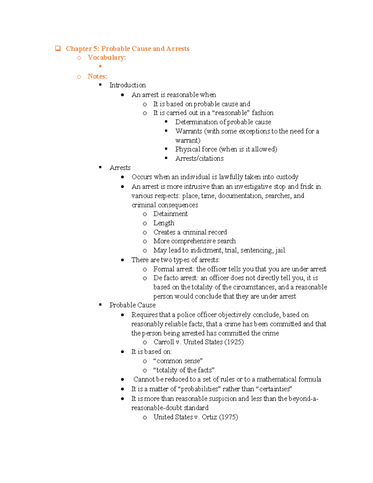 Criminal Procedure Chapter 5: Understanding Probable Cause & Arrests ...
