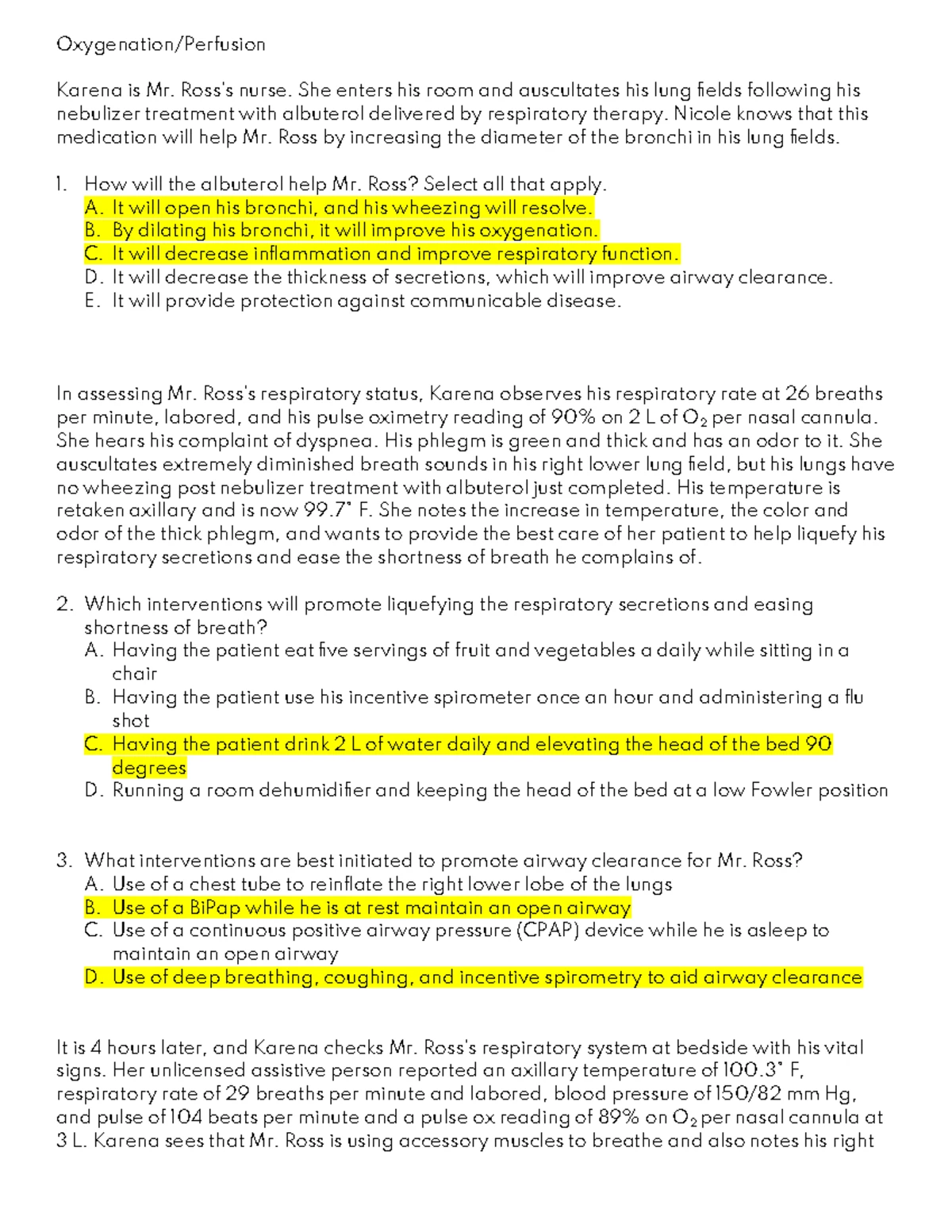 ROS Questions - Review of Systems (R OS) questions are a series of ...