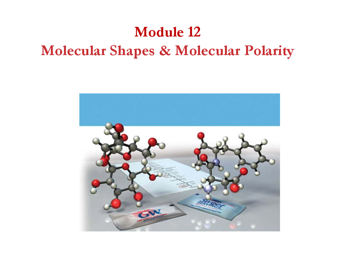 Module 12: Molecular Shapes & Polarity Overview - Studocu